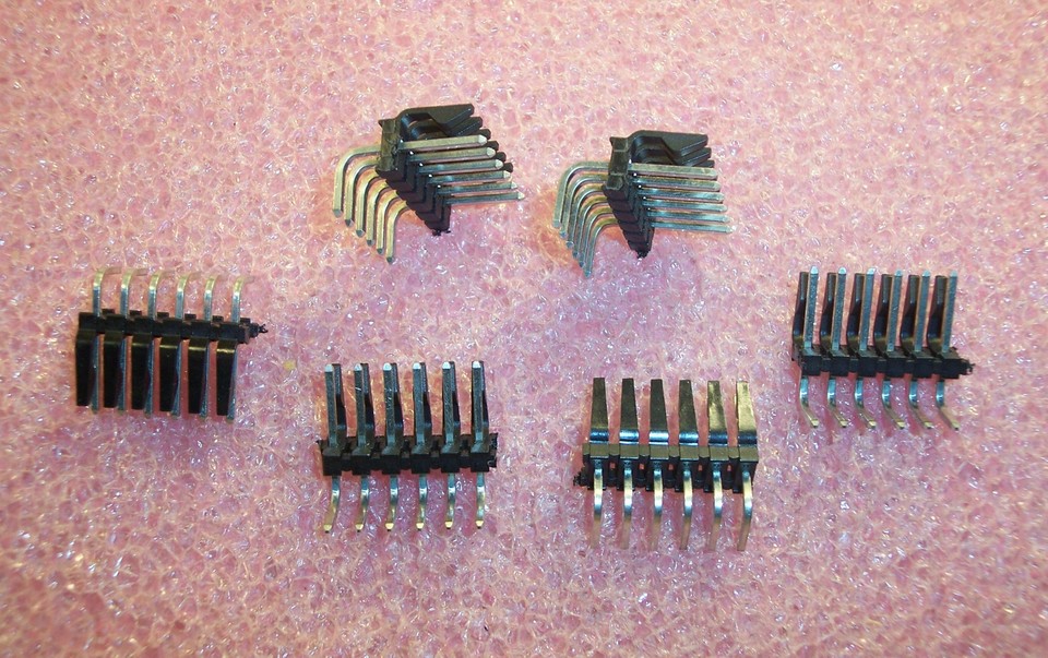 QTY (40) 6 POSITION R/A FRICTION LOCK HEADERS 3.96mm SQ POSTS 26-48 ...