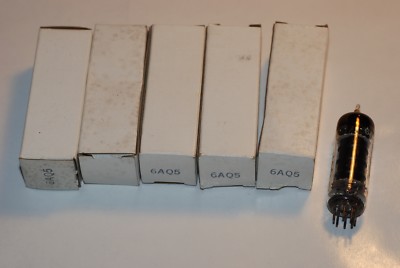 5 NEW GE 6AQ6 ELECTRONIC TUBES | eBay