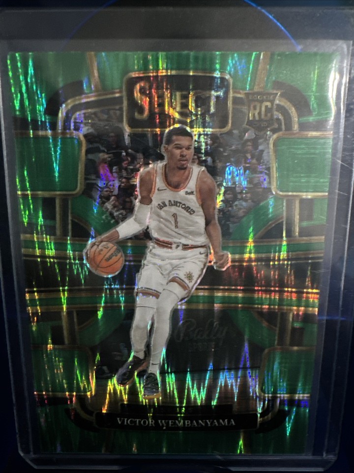 (4) WEMBY CARD ROOKIE LOT VICTOR WEMBANYAMA GREEN ROOKIES 2023 Panini ...