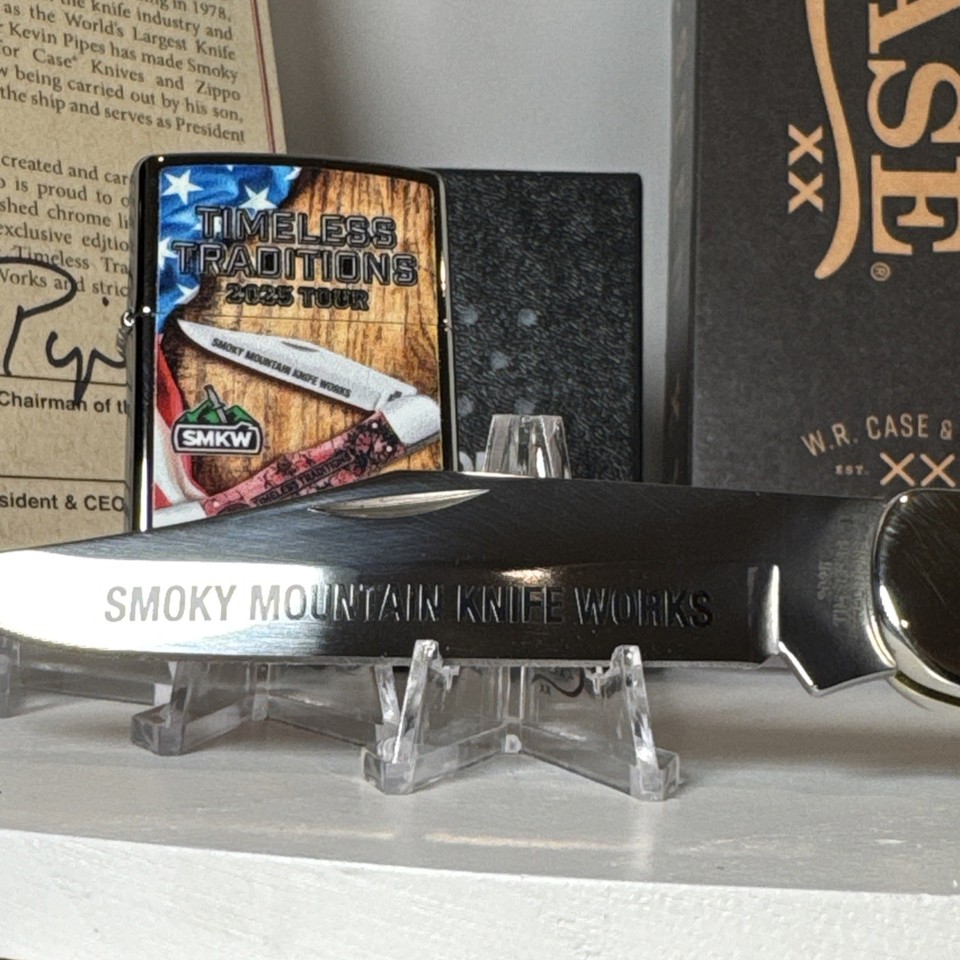 Case XX Folding Hunter SMKW Timeless Traditions And Matching SMKW Zippo ...