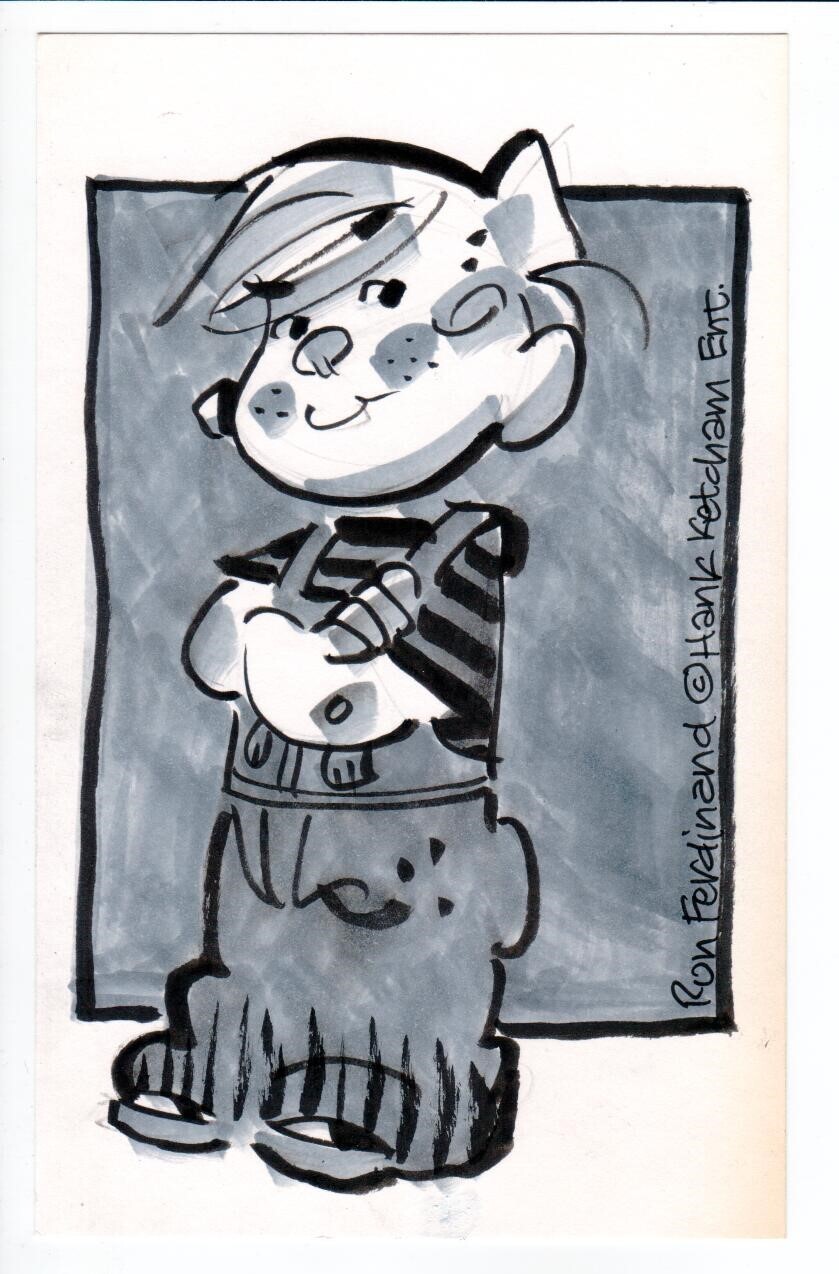 Ron Ferdinand Signed 8x5 Autographed Index Card IDC Cartoonist #06 | eBay