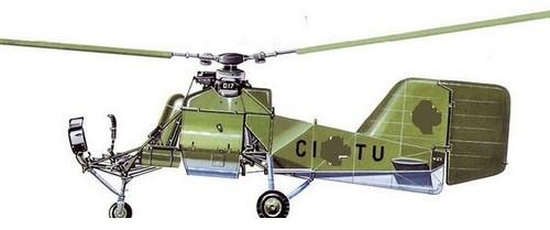 Fl-282 Kolibri Flettner Fl282 Helicopter Wood Model Replica Small Free ...