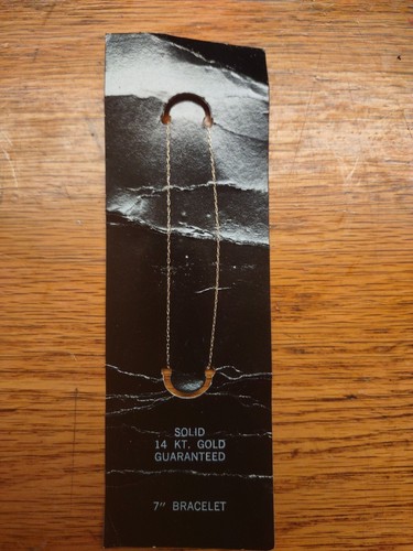 New Solid 14k Gold 7 inch Bracelet Nice Gift | eBay