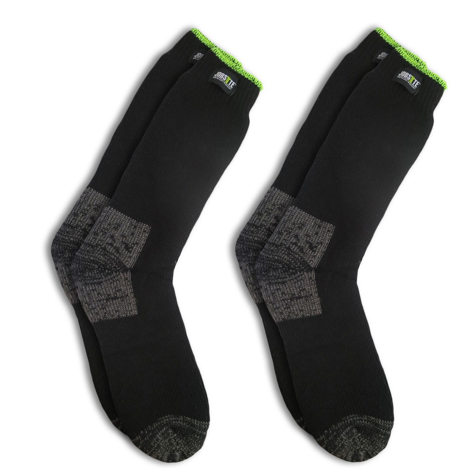 2 Pack Heavy Duty Thermal Moisture Wicking Extra Thick Full Cushion ...