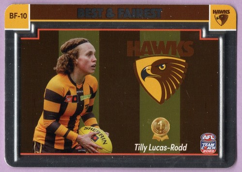 2023 AFLW TEAMCOACH SILVER BEST & FAIREST CARD - BF-10 Tilly LUCAS-RODD ...