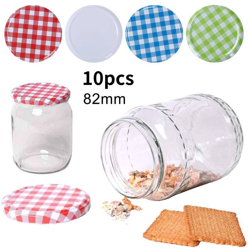Jam 10pcs Jar Twist Off Cap Caps Lid Lids Colour Mix Pattern Graphic ...
