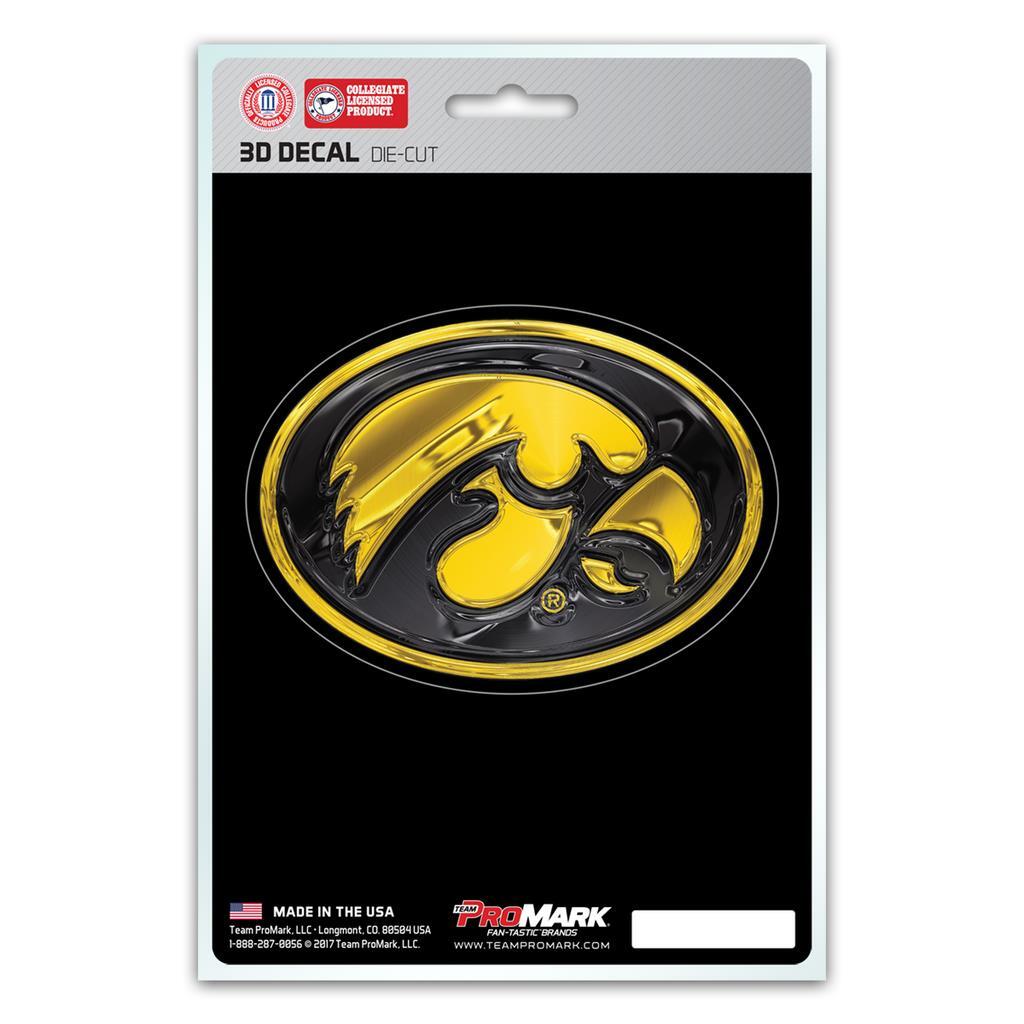 Iowa Hawkeyes Die Cut 3D Logo Decal [NEW] NCAA Car Sticker Emblem Truck ...