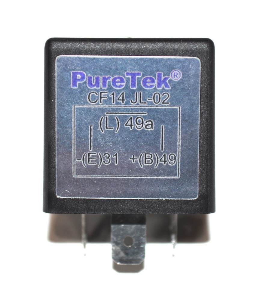 PureTek® CF14 JL-02 3 Pin LED Flasher Relay Car Bike Turn Signal ...