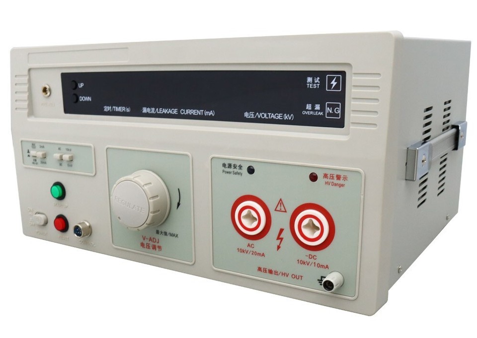 Withstand Hi-Pot Tester 220V 10KV AC/DC Voltage Dielectric Strength ...