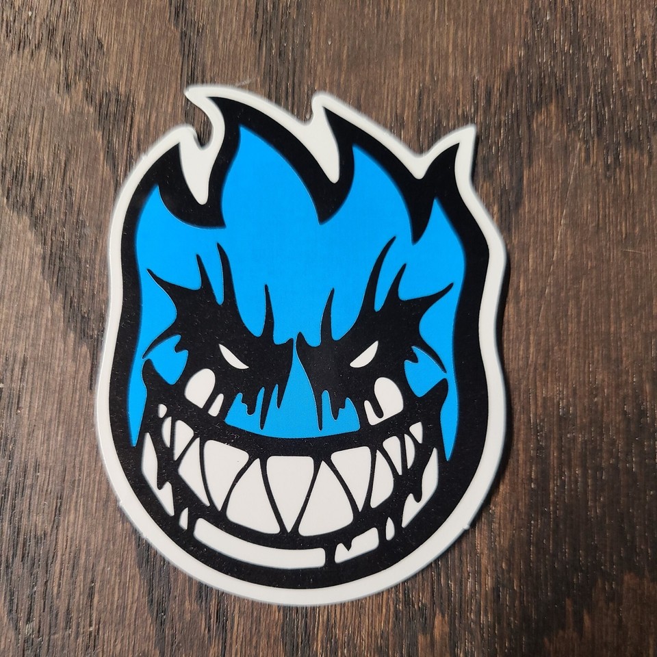 Glossy Blue Spitfire Adult Humor Skateboard Laptop Guitar Phone Sticker ...