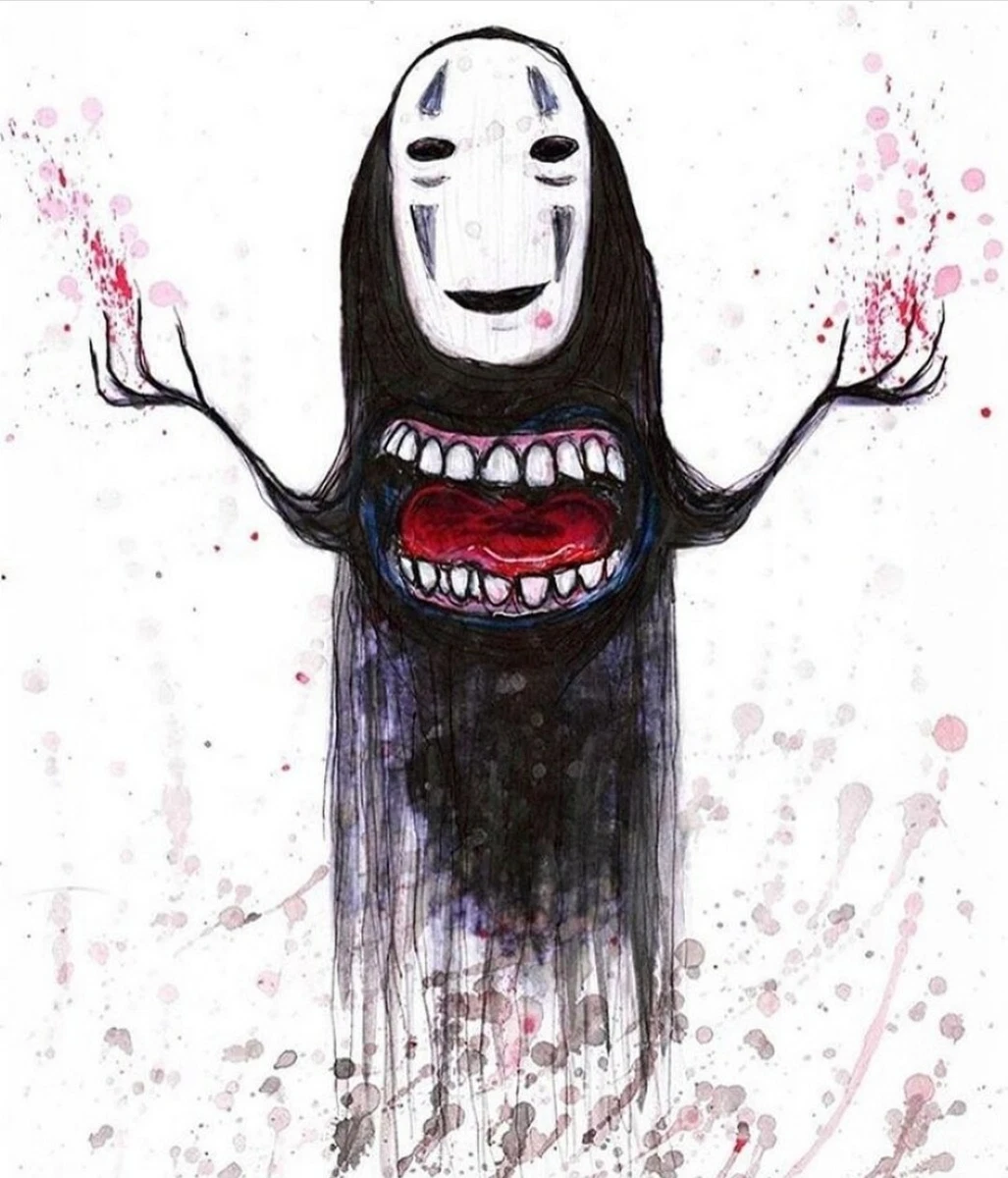 No Face Spirited Away Art