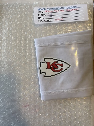 Patrick Mahomes Game Used/Game Worn Headband From Chiefs Vs. Eagles ...