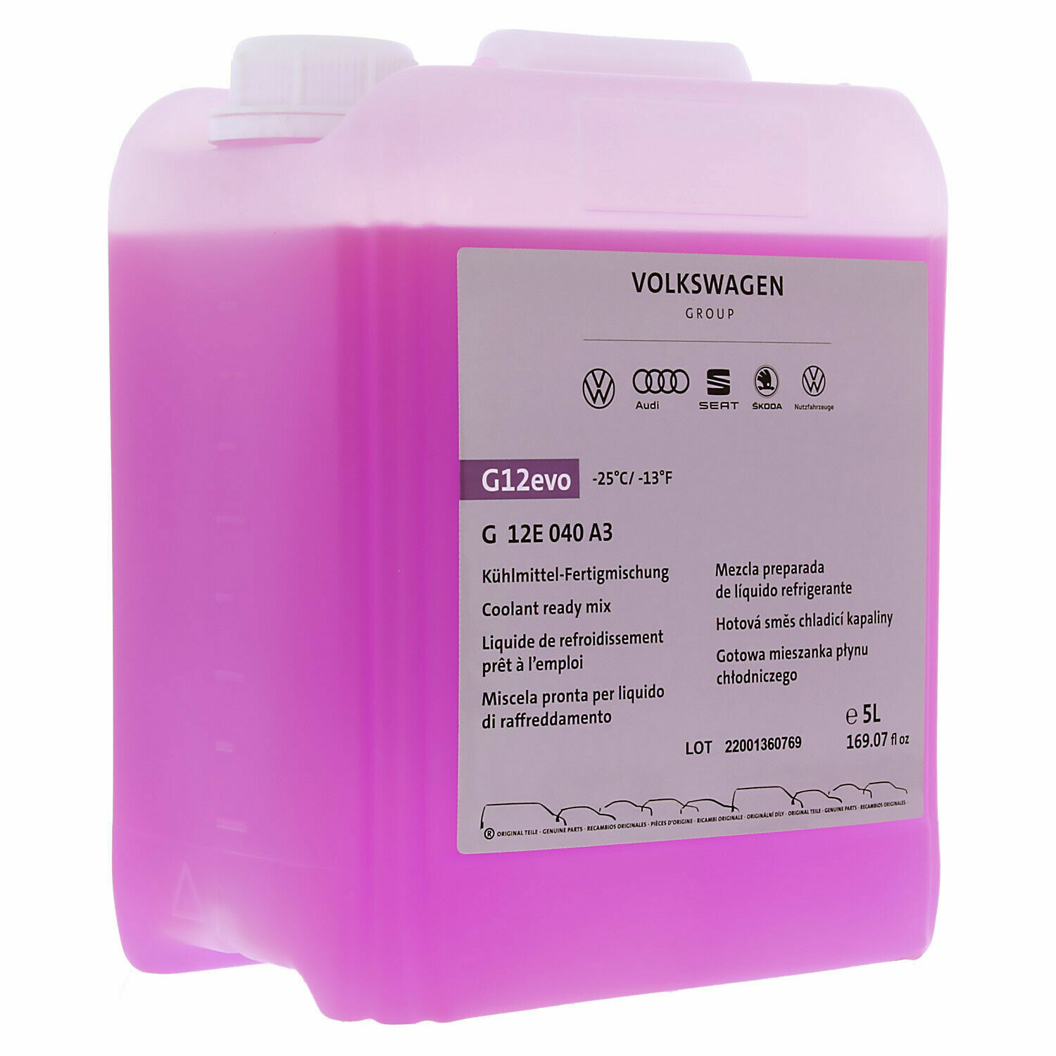 Liquido Antigelo Radiatore Originale VW Audi Seat Skoda G12Evo 5 Litri ...