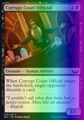 MTG Corrupt Court Official (70/486) Streets of New Capenna LP FOIL | eBay