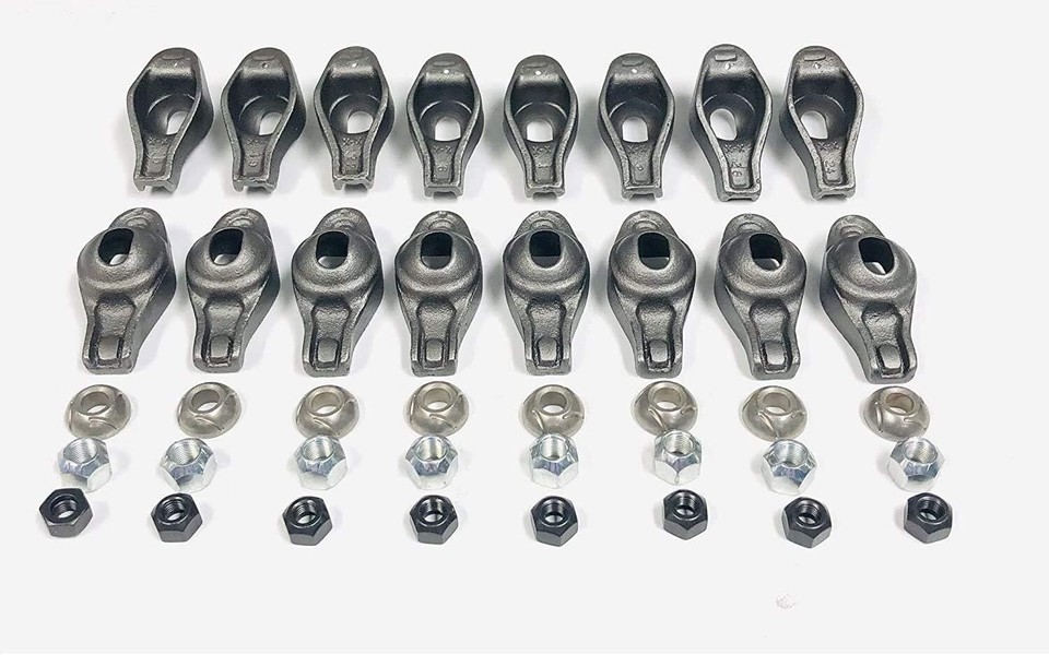 ROCKER Arms+Nuts+Pushrods Set/16 for SOME 1965-1968 Ford SB 289 302 5 ...