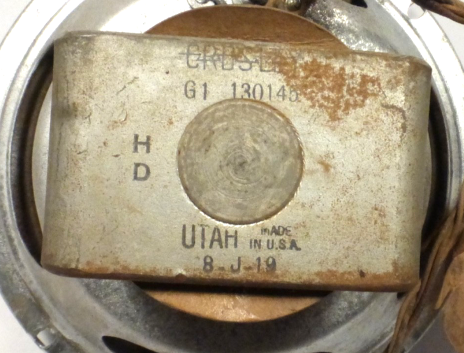 vIntage CROSLEY RADIO: Working 8" UTAH FIELD COIL SPEAKER - 848 FC OHMS ...