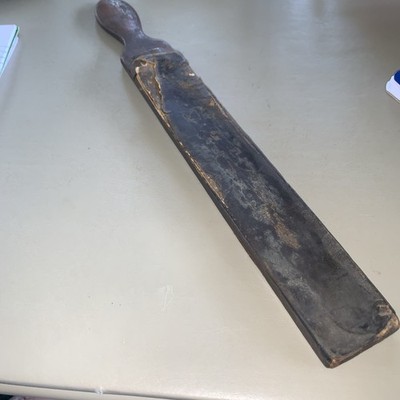 Vintage 1930-40 Leather Razor Strap, Shaving Strop, Or Sharpening Strop ...