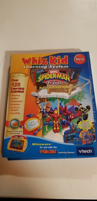 Whiz Kid Marvel Spiderman & Friends Learning System VTech Pre-k 3 for ...