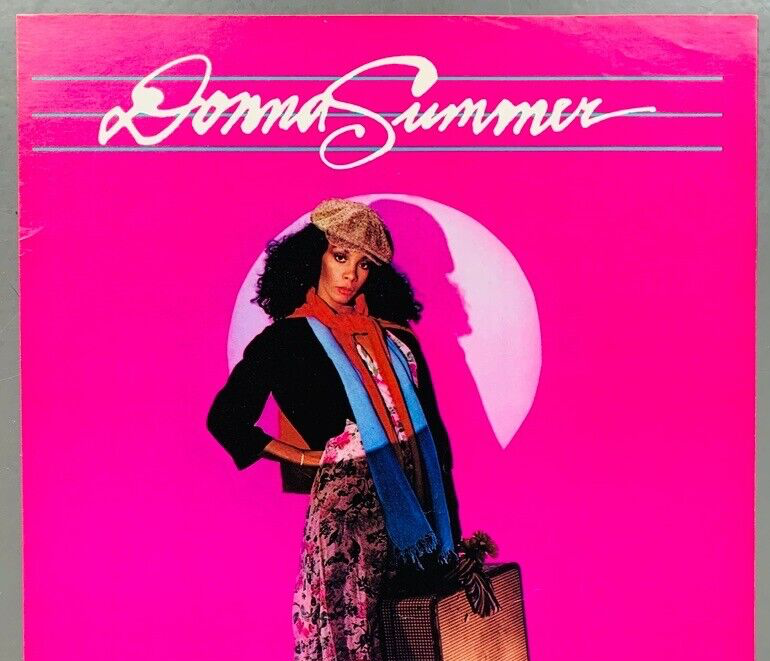 DONNA SUMMER 1980 vintage POSTER ADVERT THE WANDERER Geffen GIORGIO ...