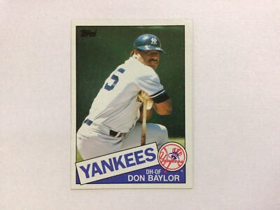 1985 TOPPS Don Baylor Yankees CARD #70 | eBay
