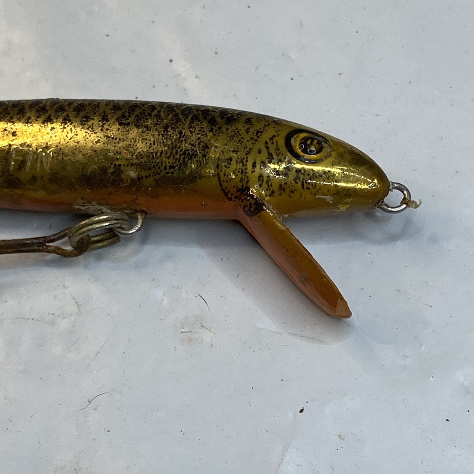 Vintage Fishing Lure Cotton Cordell Redfin Wild Golden Shiner Color ...