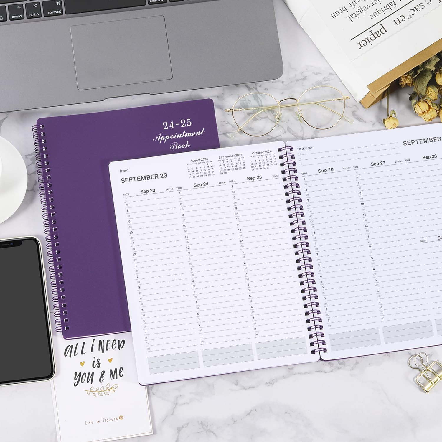 2024-2025 Weekly Appointment Book Daily | Grelly USA