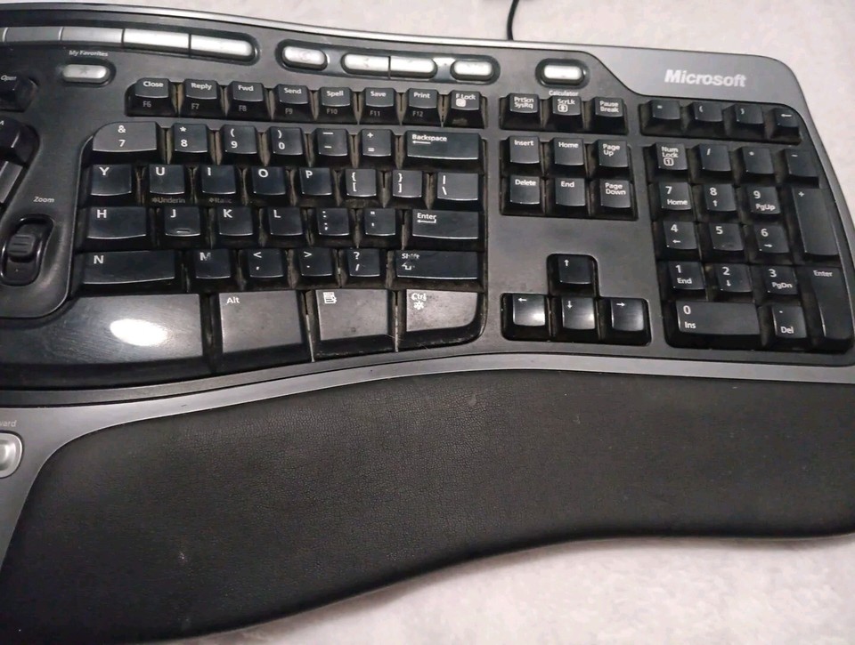 Microsoft Natural Ergonomic Keyboard 4000 v1.0 KU-0462 USB Wired | eBay