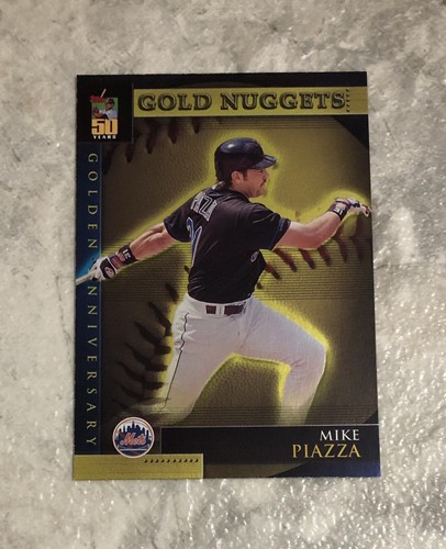 2000 Topps Golden Nuggets #GA19 Mike Piazza New York Mets Baseball Card ...