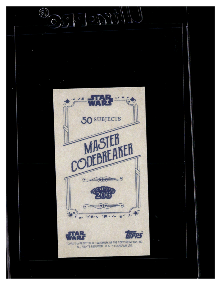 2022 Topps T206 Star Wars Wave 1 - #11 Master Codebreaker | eBay