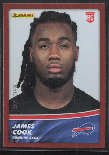 2022 Panini Sticker & Card James Cook Orange Rookie #20/99 Bills | eBay