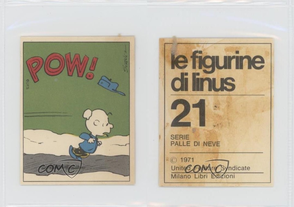 1971 Libri Edizioni Le Figurine de Linus Peanuts Stickers Charlie Brown ...