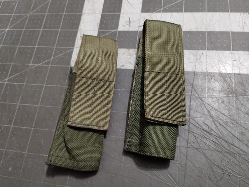 Lot Of 2 OLDGEN Eagle Industries Small Flashlight Pouch OD Green ALICE ...