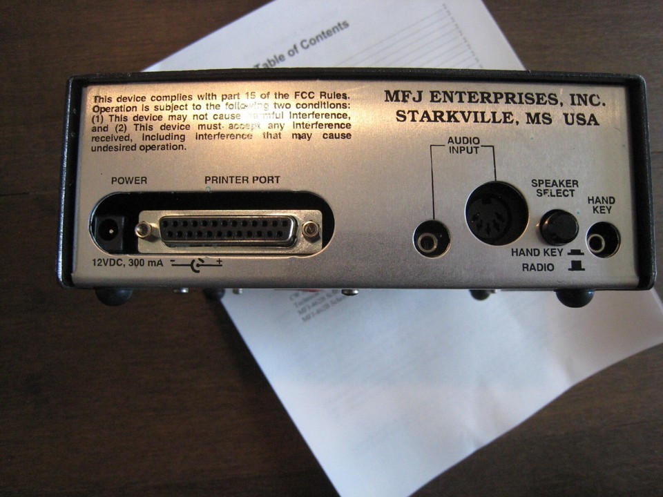 MFJ-462B Multi-Reader: CW, RTTY, ASCII, AMTOR, FEC. w/ 12VDC | eBay