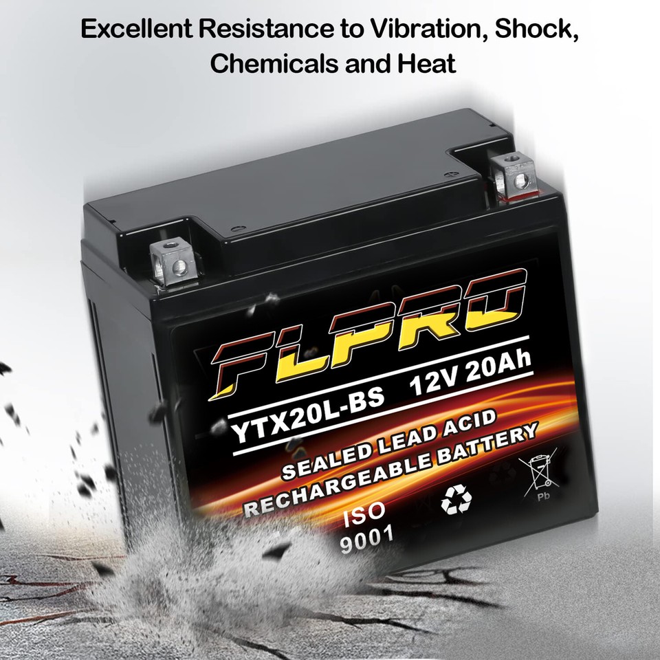 For YTX20-BS 12V 20Ah Motorcycle Snowmobile ATV UTV PWC Powersports | eBay
