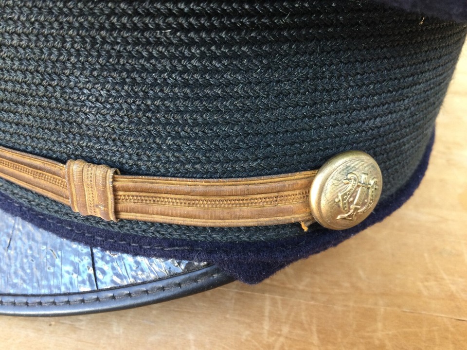 Vintage Blue Cap/Hat for Marching Band Member, Pettibone Bros ...