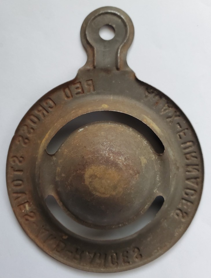 VINTAGE KITCHEN EGG SEPERATOR ADVERTISING RED CROSS AJAX STOVES RANGES ...