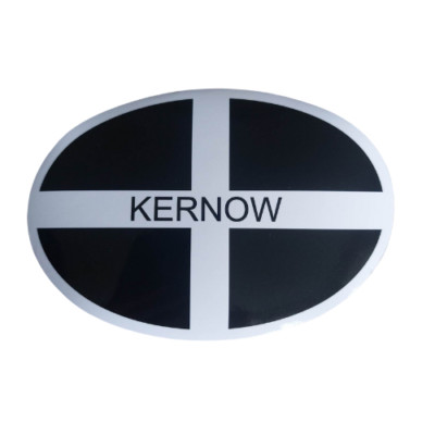 1x Kernow Cornwall Flag Themed Car Sticker Bumper Window Towns Oval ...