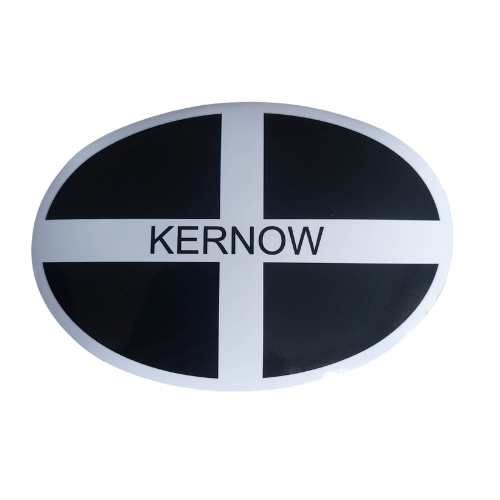 1x Kernow Cornwall Flag Themed Car Sticker Bumper Window Towns Oval ...