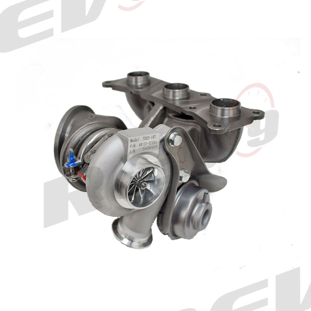 Rev9 Billet Twin Turbo TD04-19T For 07-13 BMW N54 335i / iS/ iX 3.0L ...