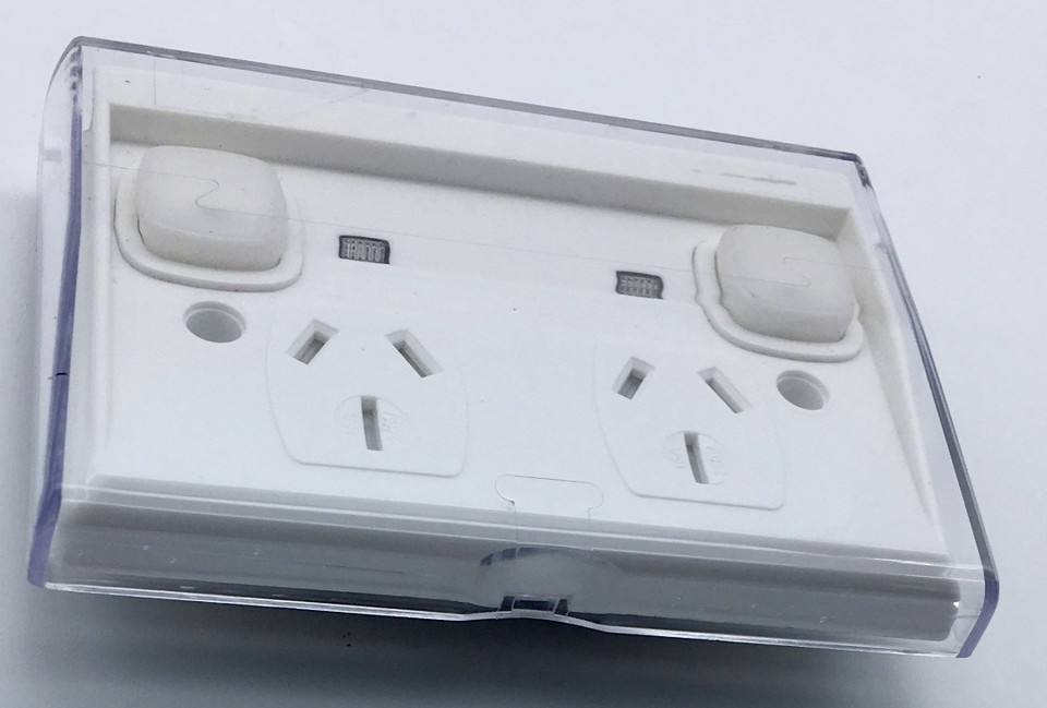 Double 15 AMP Power Point Outlet Socket GPO Waterproof Outdoor ...