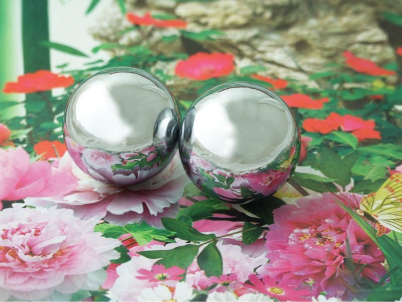 Baoding Balls Solid Stainless Steel 55mm 2pcs For Wrist Strengthening ...