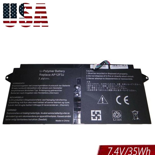AP12F3J New LAPTOP Battery For Acer Aspire S7-391 13.3-inch Ultrabook ...