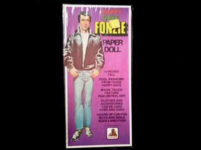 HAPPY DAYS FONZIE Paper Doll The Toy Factory 1976 Factory Sealed Box ...