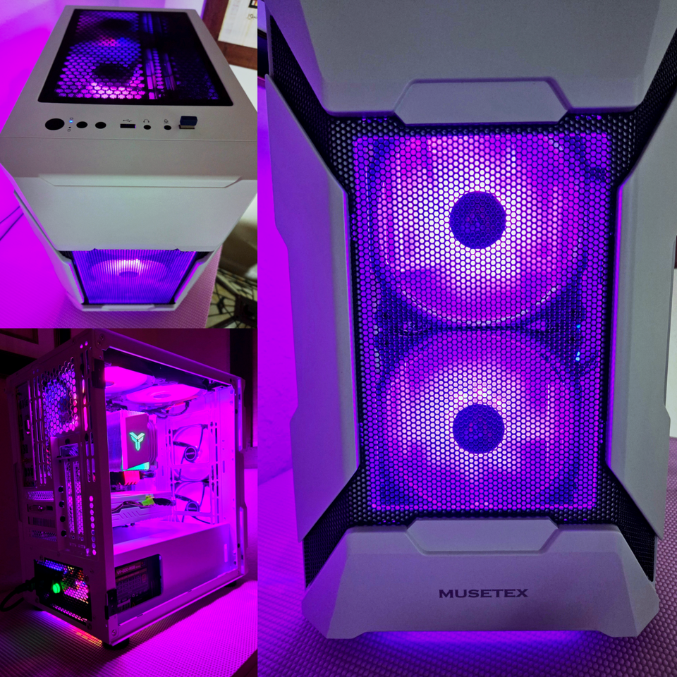 Custom-Built Gaming PC Ryzen 5 3600 KAER RX580 GPU 32GB RAM SSD 512 ...