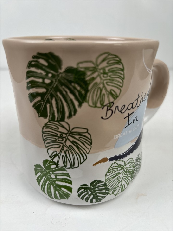 Prima Design Mug Coffee Cup Yoga Breathe In Breathe Out New | eBay