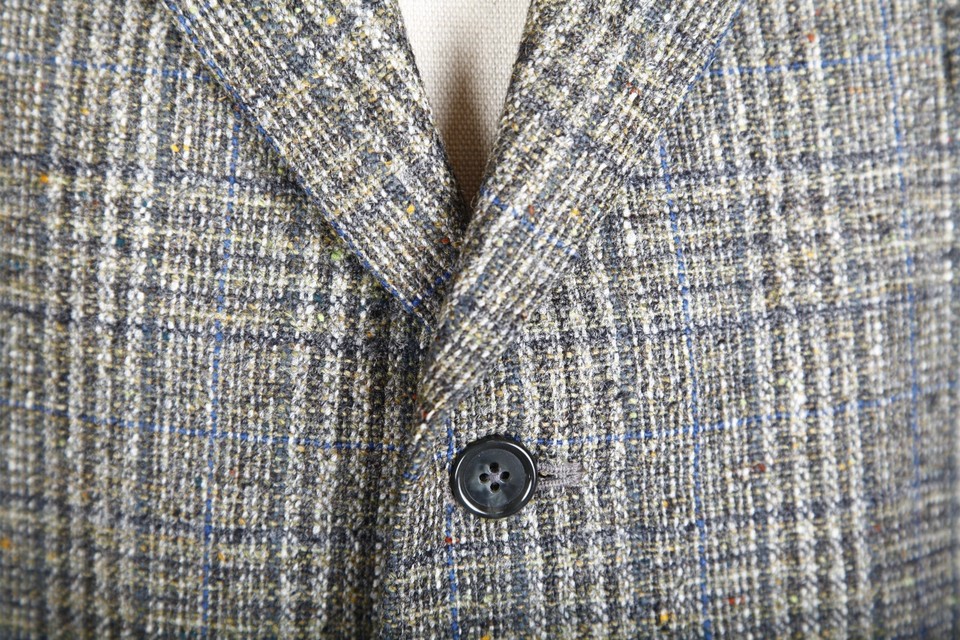 Vintage tweed jacket 42R Green check wool | eBay
