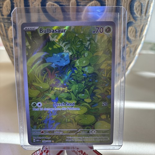 Pokemon TCG - Bulbasaur Scarlet & Violet 151 166/165 Illustration Rare ...
