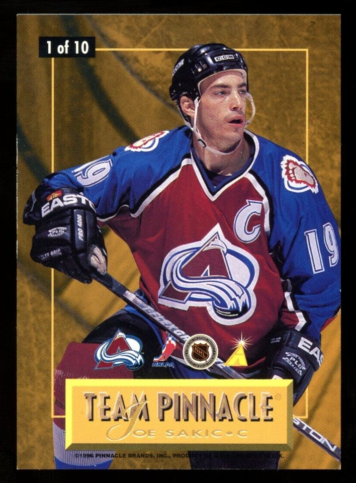 1996-97 Pinnacle Team Pinnacle NHL Hockey #1 Wayne Gretzky Joe Sakic NM ...