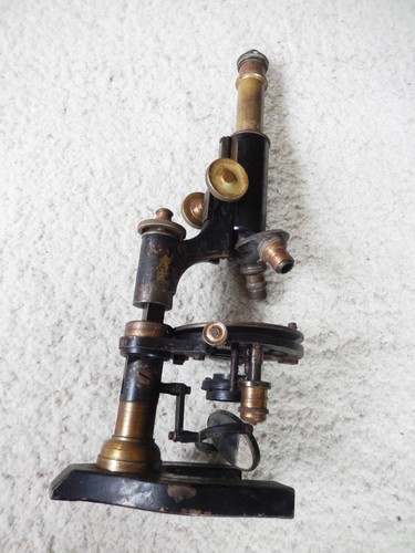 Vintage Antique Brass Microscope Germany | eBay