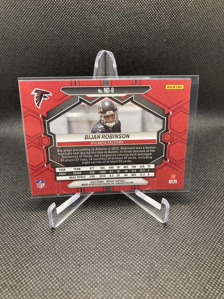 2023 Panini Mosaic Bijan Robinson NFL Debut Rookie Card RC #ND-9 ...